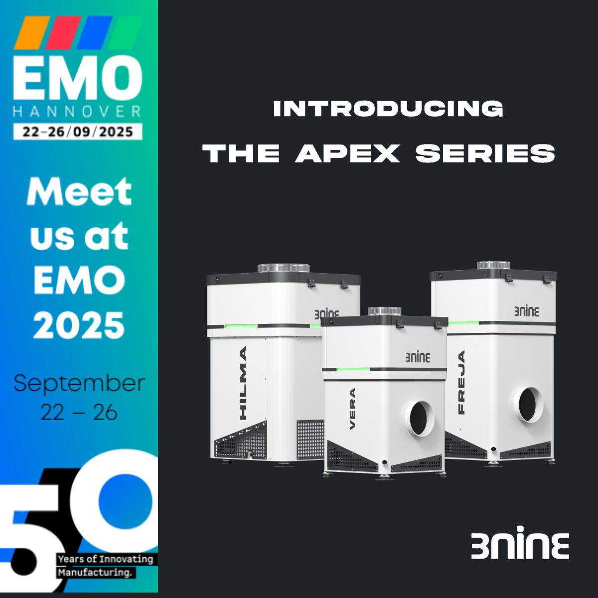 3nine auf der EMO Hannover 2025 – 3nine